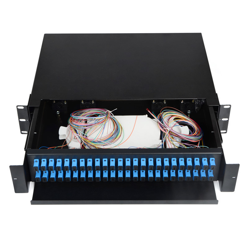 48 cổng 2U Cáp quang SC Simplex / LC Duplex Patch Panel